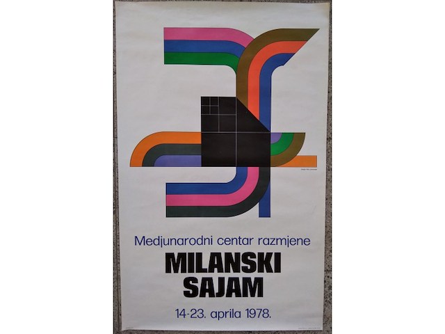 MILANSKI SAJAM (1978) dizajn Lelo Cremonesi PLAKAT