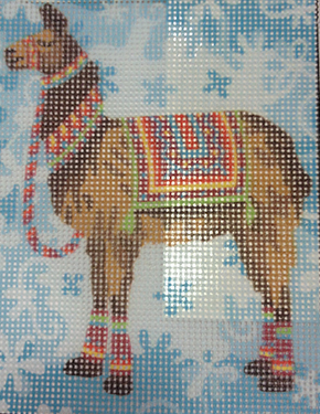 Stampani goblen "Lama 1", 100% cotton, 14cm x 18cm