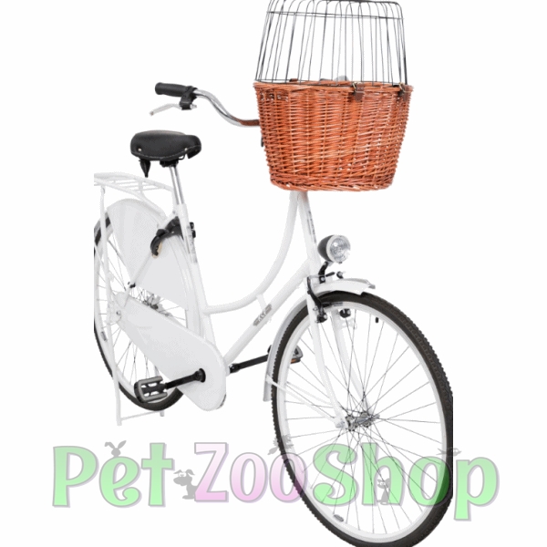 Pletena korpa za bicikl, za transport ljubimaca – Trixie