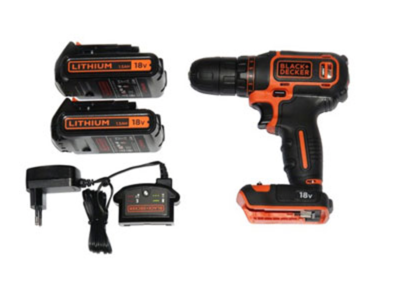 Black&Decker-akumulatorska bušilica ­odvijač10,8V 1,5Ah (BDCDD12KB)