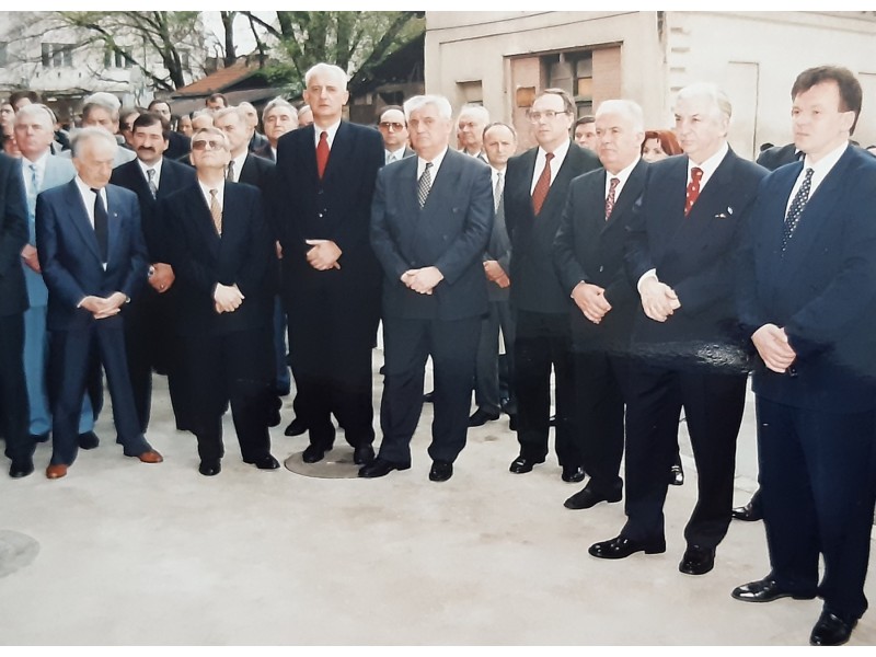 Dragan Tomic , Vlajko Stoiljkovic i opstinsko Rukovodst
