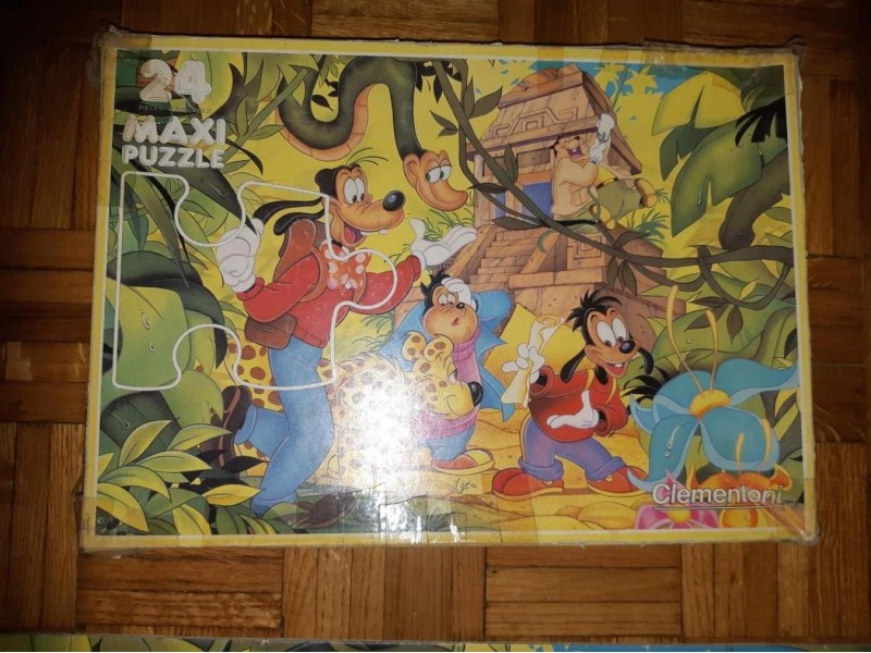 CLEMENTONI 24 MAXI PUZZLE GOOFY/ŠILJA - RETKO!!!