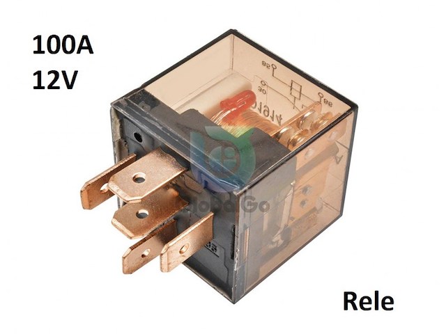 Rele za kola - 12V - 80A - 5 pinova - NO+NC