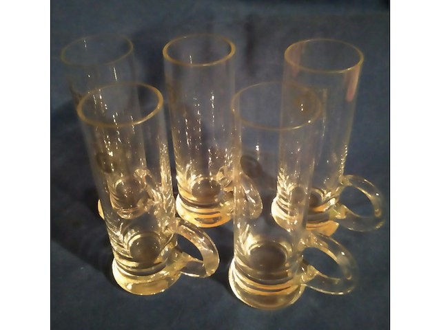 Steklarna Boris Kidrič,  pet čašica,  nekompletno