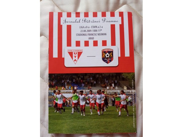 Program UTA-Bihor Oradea 2.liga Rumunije 22.8. 2009