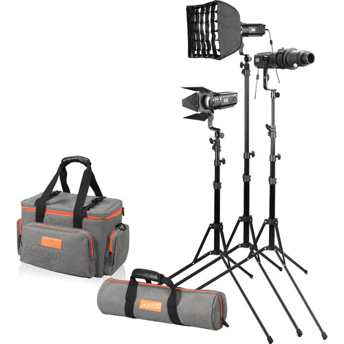 Godox Focusing LED Light S30-Daylight Kit sa 3 glave