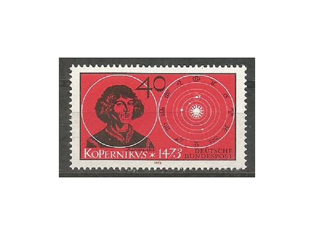 Nemačka,500 god rođenja-N.Kopernik 1973.,čisto