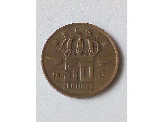 50 Centimes 1979.g - Belgija - Lepa Patina -