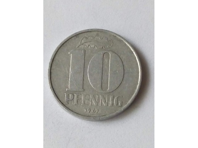 10 Pfennig 1967.g - Nemačka DDR -