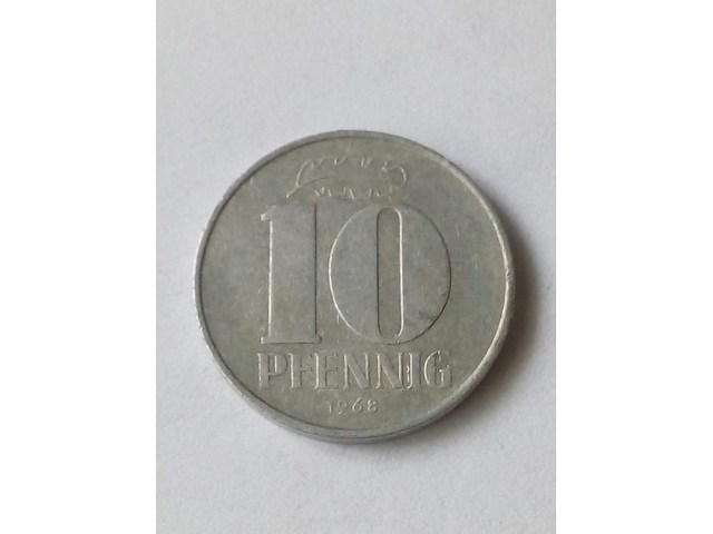 10 Pfennig 1968.g - Nemačka DDR -