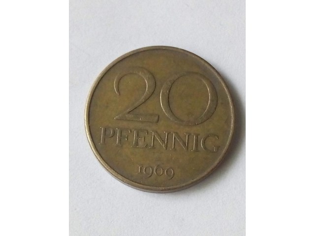 20 Pfennig 1969.g - Nemačka DDR -