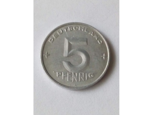 5 Pfennig 1952.g - Nemačka DDR - LEPA