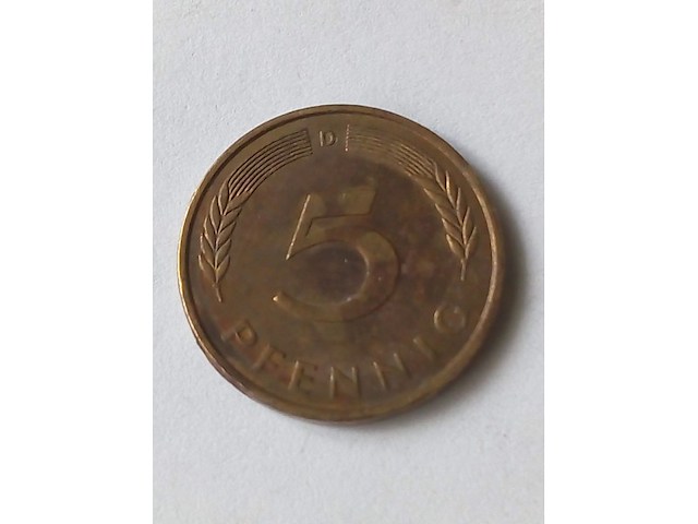 5 Pfennig D 1978.g - Nemačka -