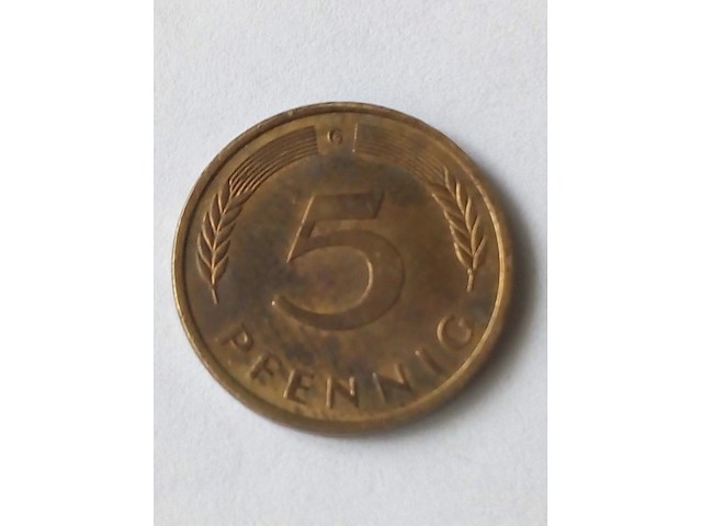 5 Pfennig G 1979.g - Nemačka -