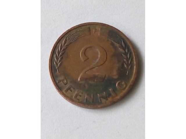 2 Pfennig F 1970.g - Nemačka -