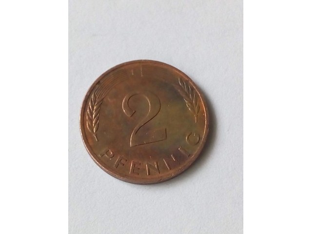 2 Pfennig F 1982.g - Nemačka -