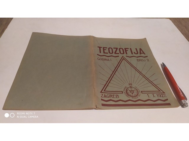 TEOZOFIJA 2 / 1927