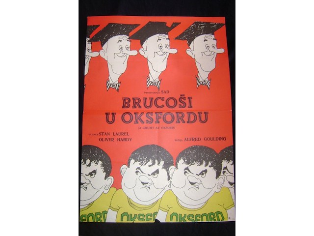 Filmski poster BRUCOSI U OKSFORDU Stanlio i Olio