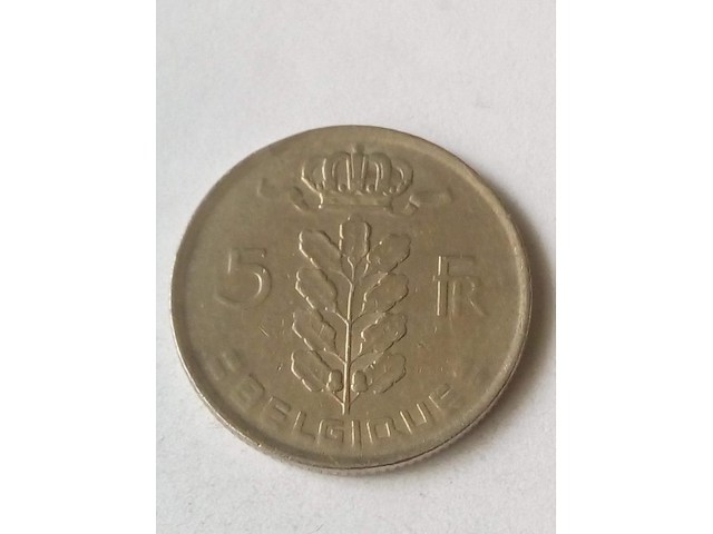 5 Franc 1977.g - Belgija -