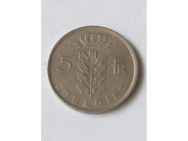 5 Franc 1978.g - Belgija -