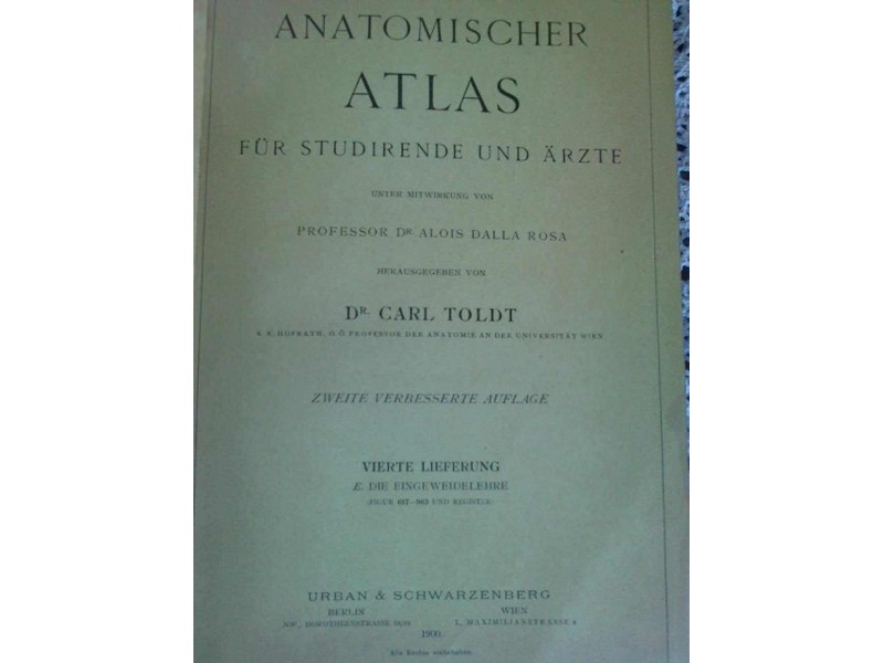 **** SPLANHOLOGIA**** ATLAS IZ 1900 GOD