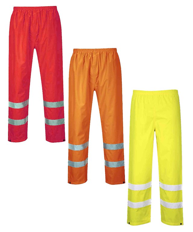 Portwest Hi Vis lagana Traffic pantalone Crvena Žuta i Narandžasta S480