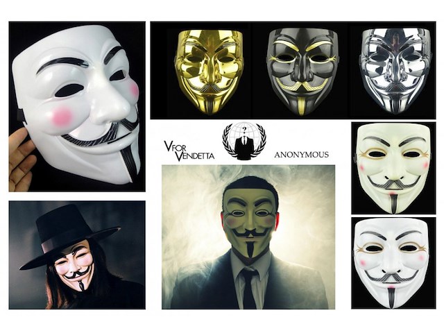 Maska V For Vendetta Anonymous Guy Maskenbal Model 1
