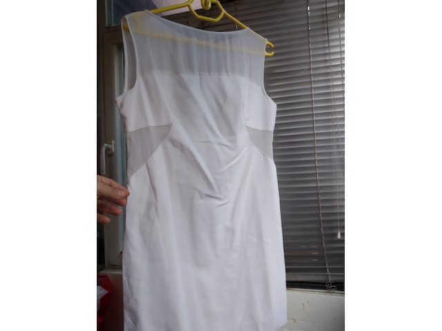 ZARA predivna bela haljina sa delovima od tila L Snizen