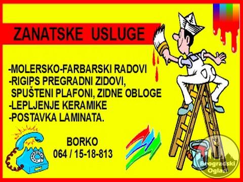 molersko-gipsarski i keramicarski radovi