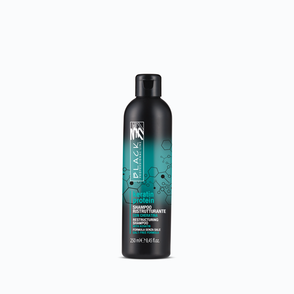 Black professional keratin protein šampon 250ml