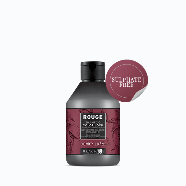 Black professional rouge šampon color lock 300ml