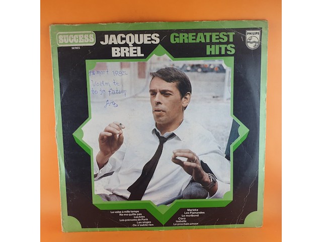 Jacques Brel ‎– Greatest Hits , LP