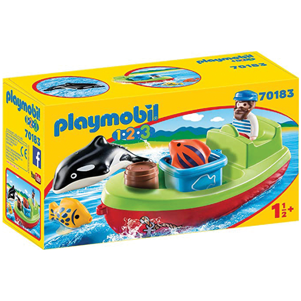 Playmobil 1.2.3 - Mornar i brod