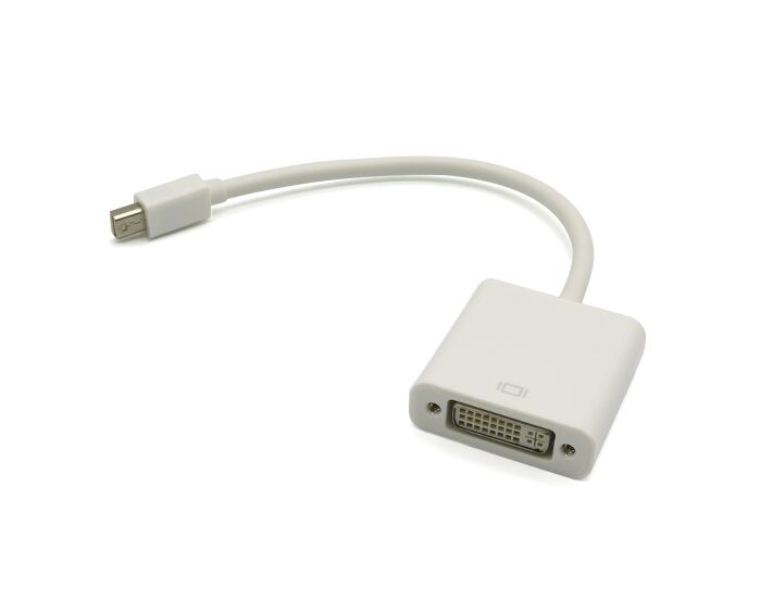 Adapter Mini DisplayPort M na DVI F beli (MS)