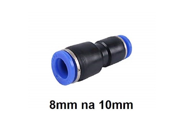 Brza spojnica za vazduh 10mm na 8mm za prelaz