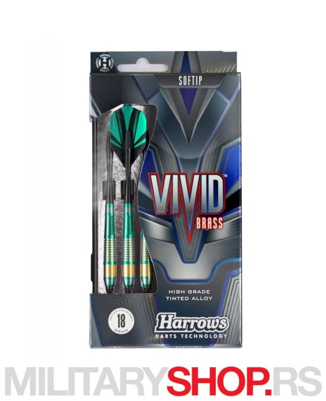 Strelice za pikado Vivid Green Softdart