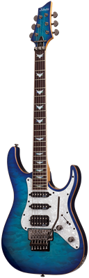 Schecter Banshee-6 FR Extreme Ocean Blue Burst (OBB) SKU # 1994