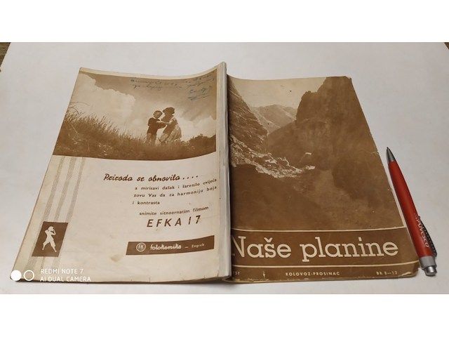 NAŠE PLANINE 8 - 12 / 1957