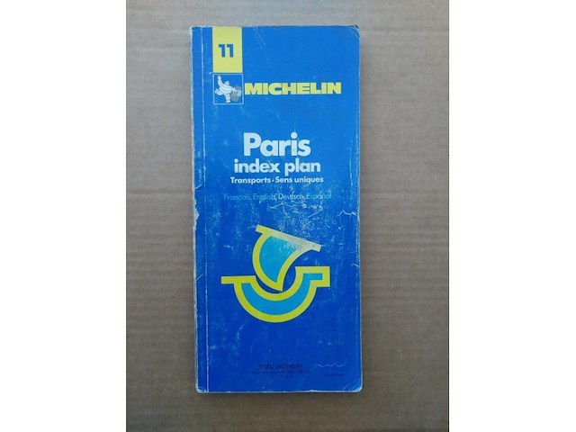 Michelin PARIS index plan: Transports Sens uniques