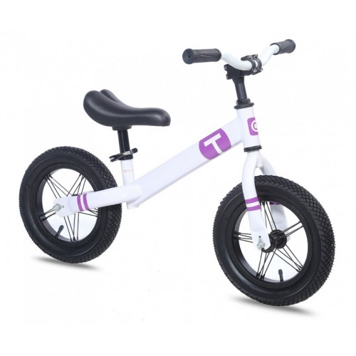 Dečiji bicikl guralica Balance 12 bela-ljubičasta