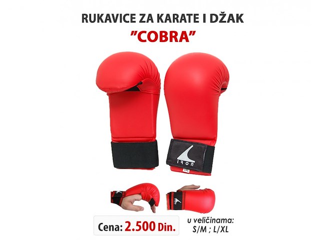 Rukavice za Karate i udaranje u boks džak `Cobra`