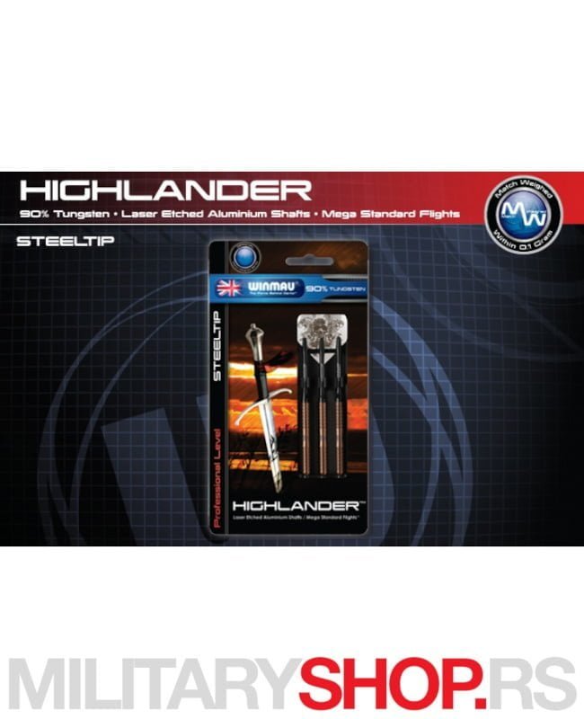 Metalne pikado strelice Highlander Steeldart