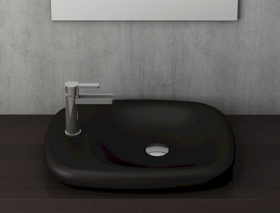 LAVABO VESSEL 54×45 MAT CRNI BOCCHI