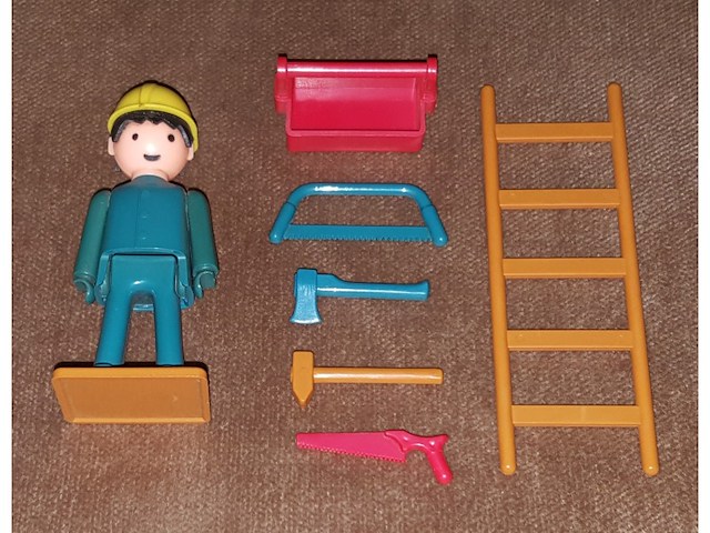 Igračka `Playmobil ` Građevinski Radnik