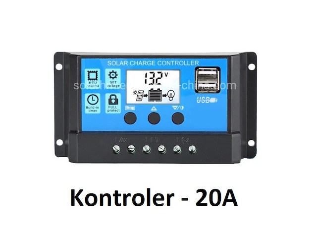 Solarni kontroler punjenja 20A - 12/24V