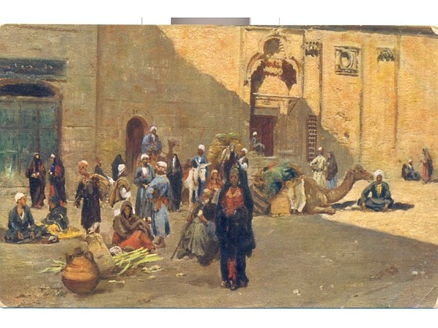 Razglednica umetnička Scene de Rue au Caire