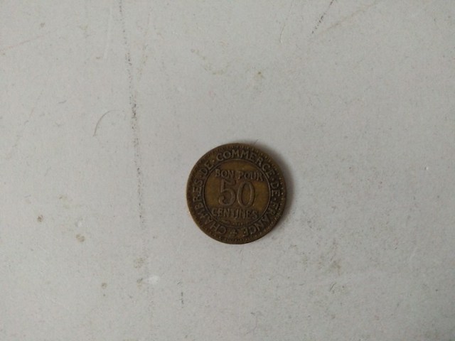 50 santima  Francuska  1923.