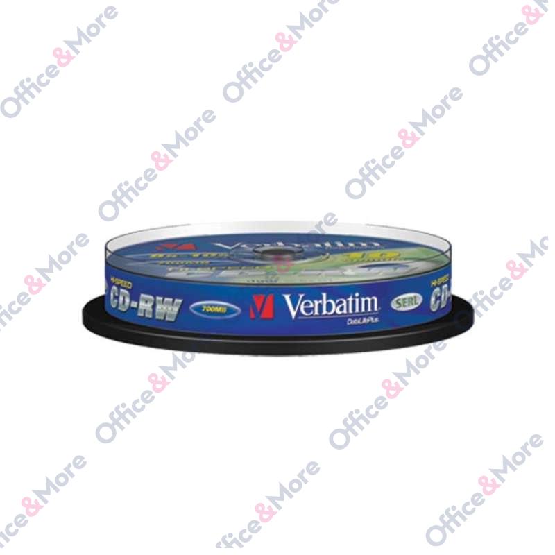 VERBATIM CD-RW 10/1 SPINDLE 8X-12X