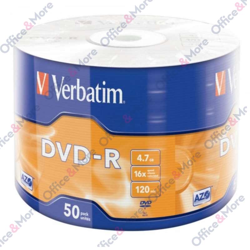 VERBATIM DVD-R 50/1 FOLIJA 16X