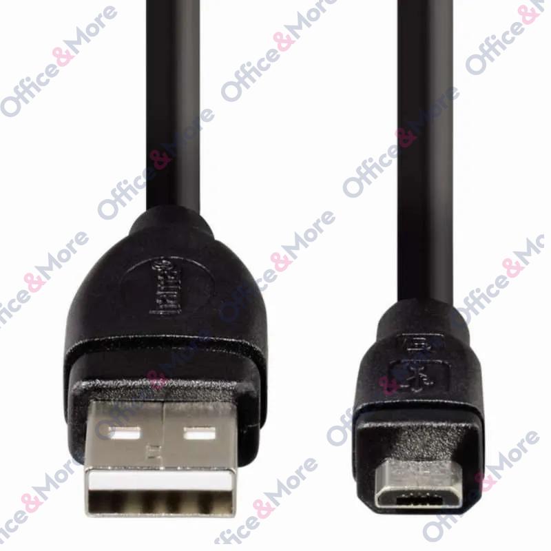 HAMA KABL USB A NA MICRO USB B 0.75M